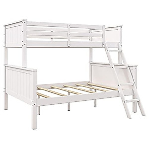 DHP Maxton Twin Over Full Bunk Bed, White