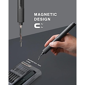 Xiaomi Electric Precision Screwdriver, All-metal Gearbox, Powerful Magnetic Motor, Rechargeable Lithium Battery, S2 Steel Screwdriving Bits, Type-C Charging, Aluminium Alloy Case (Power Screwdriver)