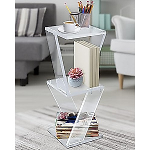 Acrylic Side Table, Acrylic Furniture, Acrylic Coffee Tables for Living Room, Acrylic End Table, Arteriors, Ghost Table, Arylic Desk, Clear Furniture, Wavy Side Table, Acrylic Bed Table