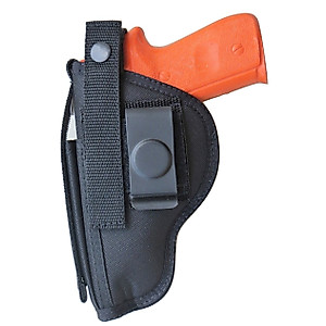 Federal Holsterworks Holster for Taurus TX22 22LR Pistol - Non-Threaded Barrel - Front Mounted Extra Mag Pouch, BLACK, Sized to fit the Taurus TX22 Pistols (AGTROO4MP)