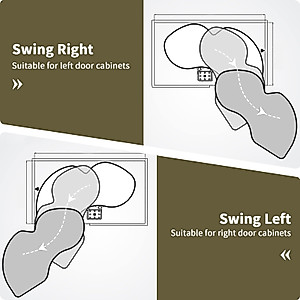 WHIFEA Blind Corner Pull Out Cabinet Organizer, Soft Close 2 Tier Swing Tray, Non-Slip Spice Rack for 36 inch Kitchen Cabinet, Heavy Duty Storage Organizer, Adjustable Height