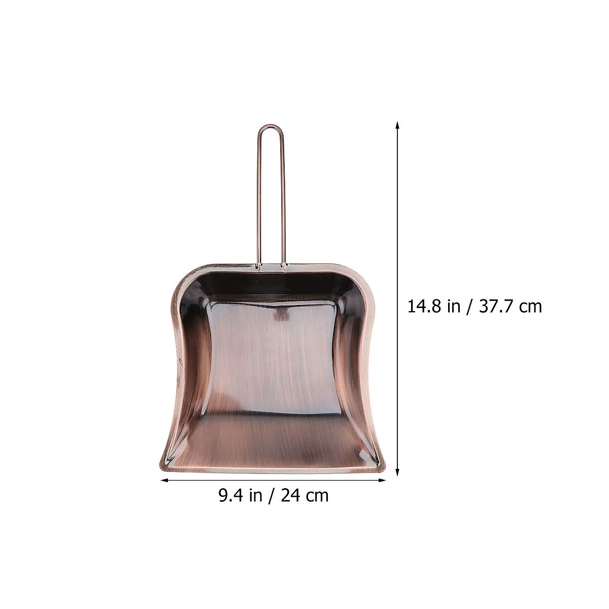 Tofficu Dust Pan Stainless Steel Dustpan Industrial Metal Dust Pan Decorative Dustpan for Household Cleaning Supply Cleaning Sweeping Kitchen