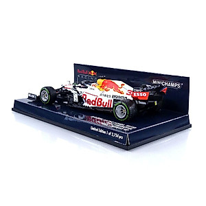 Minichamps 410211633 1:43 Red Bull Racing Honda RB16B-Max Verstappen-2nd Turkish GP 2021 Collectible Miniature Car, Multicoloured