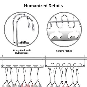 Closet Hangers Organizer, Space Saving Magic Hangers for Closet Clothes Space Saver Metal Hangers (12 Pack)