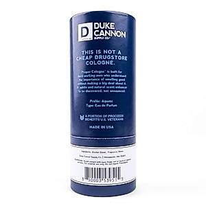 Duke Cannon Supply Co. Proper Cologne, 1.7 Fl Oz - Eau de Parfum for Men (Seneca)