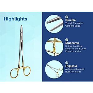 Mayo Hegar Needle Holder 6" Surgical Needle Driver with Tungsten Carbide Inserts by ARTMAN INSTRUMENTS