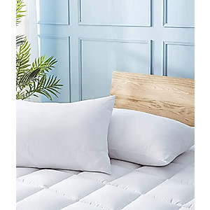 Niagara Mattress Topper Twin XL - Cooling Breathable Pillow Top Mattress Pad for Back Pain Relief - Deep Pocket Topper Fits 8-20 Inches Mattress