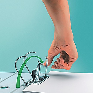 Leitz 2-Ring 3-Inch Premium Linen Textured A4 Sized European Binder, Blue (1010-BL)