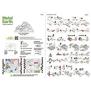 Fascinations Metal Earth Batman v Superman Batmobile 3D Metal Model Kit Bundle with Tweezers