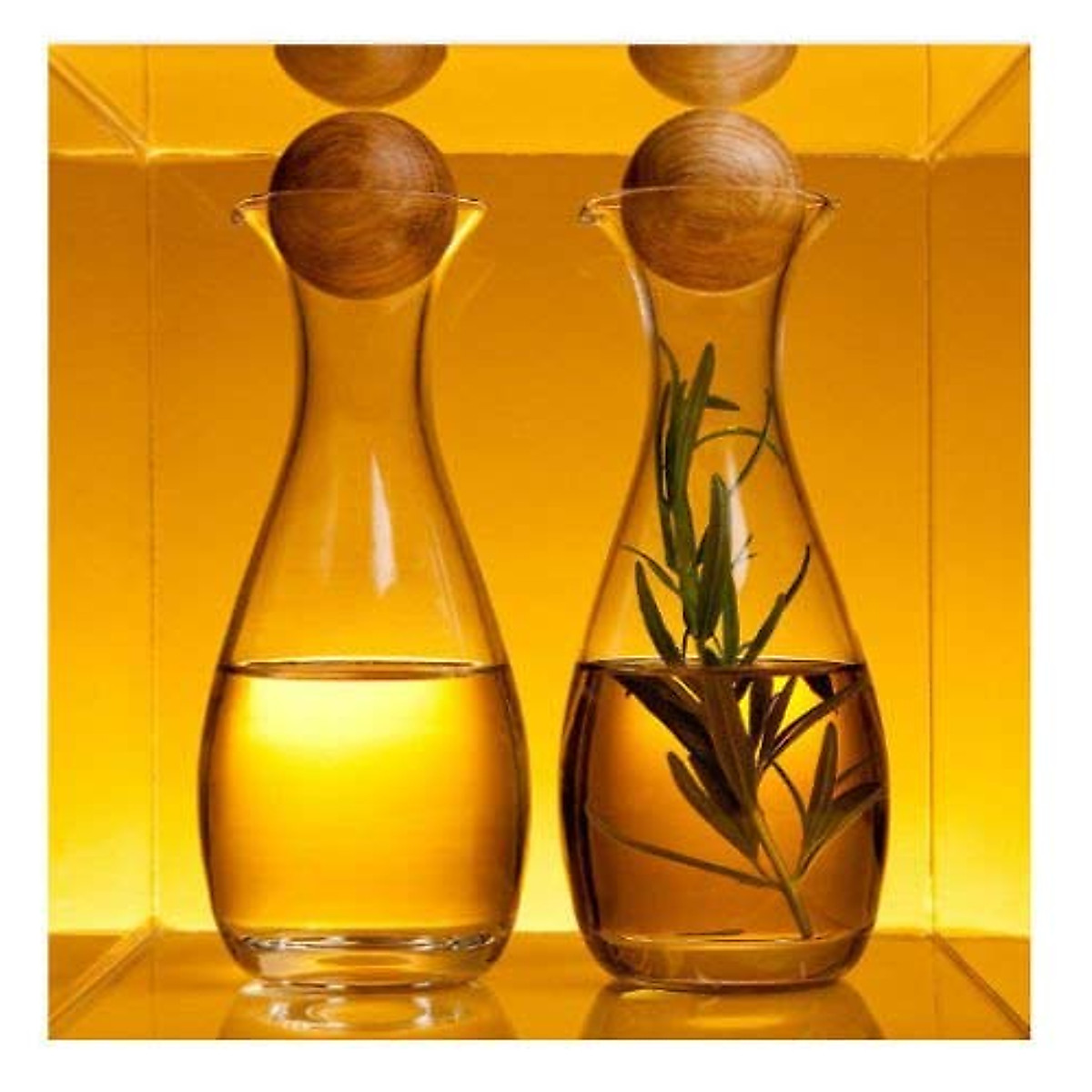 Sagaform Bottles Nature Collection Oil/Vinegar Carafe, 10-Ounce, Glass