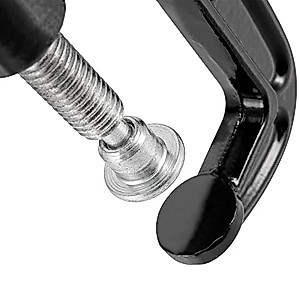 MUKCHAP 10 PCS 2 Inch C-clamp, Small C Clamps, Mini G Clamps for Woodworking or Metal Workpiece, Black