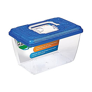 Penn-Plax Small World Habitat – Portable Clear and Transparent Plastic Tank – Excellent for Small Critters and Creatures – Easy to Clean & Handle – 1 Gallon