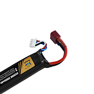 11.1V LiPo Airsoft Battery with Deans Connector 2000mAh 30C Rechargeable Stick Batteries for Airsoft Guns Airsoft Rifle