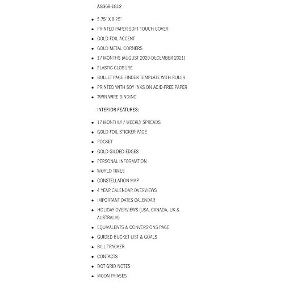 DesignWorks Ink 17-Month Dated Agenda (August 2020 - December 2021), 5.75" x 8.25", Pink - Derby