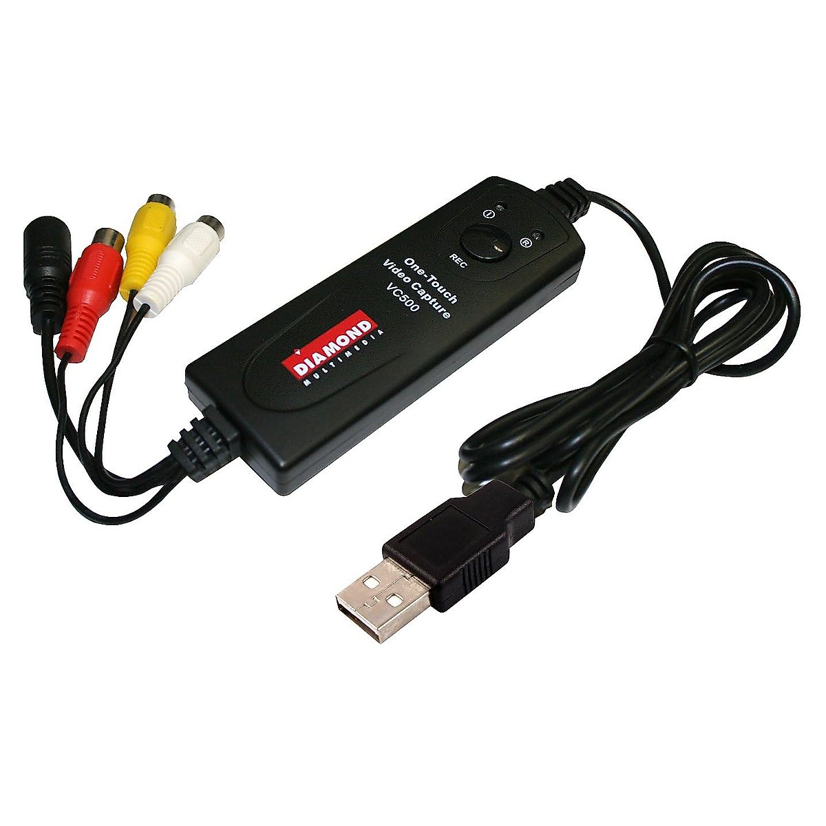 Diamond VC500SE One Touch VHS/Camcorder to Digital File Converter for Both Windows and Mac OS (Supports Mac OS Ventura)
