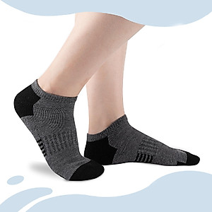 Comfoex 10 Pairs Boys Socks Low Cut Ankle Socks For Kids 8-10 4-6 6-8 Years Old Short Athletic Socks With Cushioned Sole