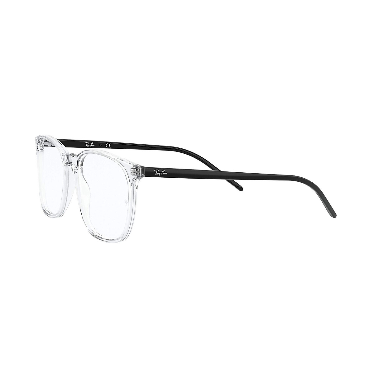 Ray-Ban RX5387 Square Prescription Eyeglass Frames, Transparent/Demo Lens, 54 mm