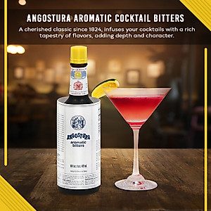 Angostura Bitters 16 oz - Angostura Bitters for Cocktails – Old Fashioned Cocktail Bitters Bar Essential for Drinks and Culinary Recipes with Parkway Distributors Ship Safe Bag
