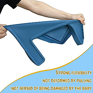 Full Cover Silicone Placemat for IKEA Antilop Baby High Chair, Dishwasher Safe, BPA Free High Chair Tray Accessories for Toddler and Babies (Navy Blue)