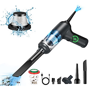 Bug Vacuum Catcher and Cordless Handheld Car Vacuum Cleaner Bundle - Rechargeable, 9000Pa High Power, Multifunctional Suction Nozzles for Home, Office, Car, and Stink Bug Moth Spider Insect Removal