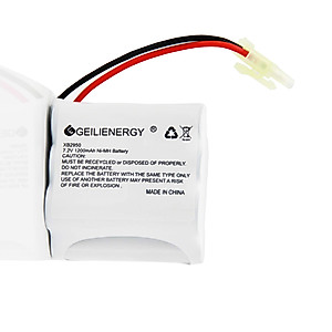 GLESOURCE 7.2v Battery Replacement, 1200mah ni-mh Battery Compatible with Shark XB2950 V2950 V2950A V2945Z V2945 Floor & Carpet Sweeper (2 Pack)