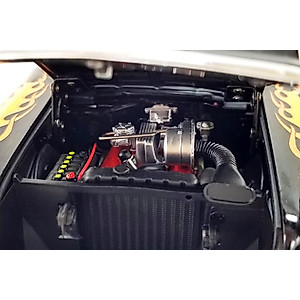 ModelToyCars 1957 Chevy Bel Air Hot Rod Big Daddy Ed Roth, Black - Acme A1807014-1/18 Scale Diecast Car