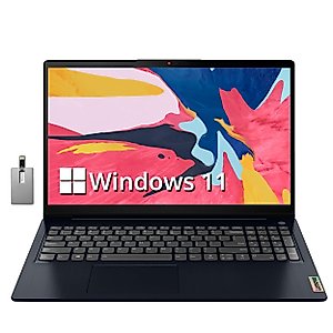 Lenovo IdeaPad 3 15.6" FHD Laptop, AMD Ryzen 7 5825U, 24GB RAM, 1TB PCIe SSD, AMD Radeon Vega 8, Fingerprint Reader, 720p HD Webcam, Wi-Fi 6, HDMI, Win 11, Blue, 32GB Hotface USB Card (Renewed)