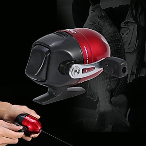 BORDSTRACT Closed Face Fishing Reel, Built in Close Tackle with Fishing Line, Spincast Reel for Fly Fishing, Bait Casting Fishing, Freshwater