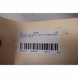 DAIKIN SGR-G03-1-10 Relief REDUCING Valve