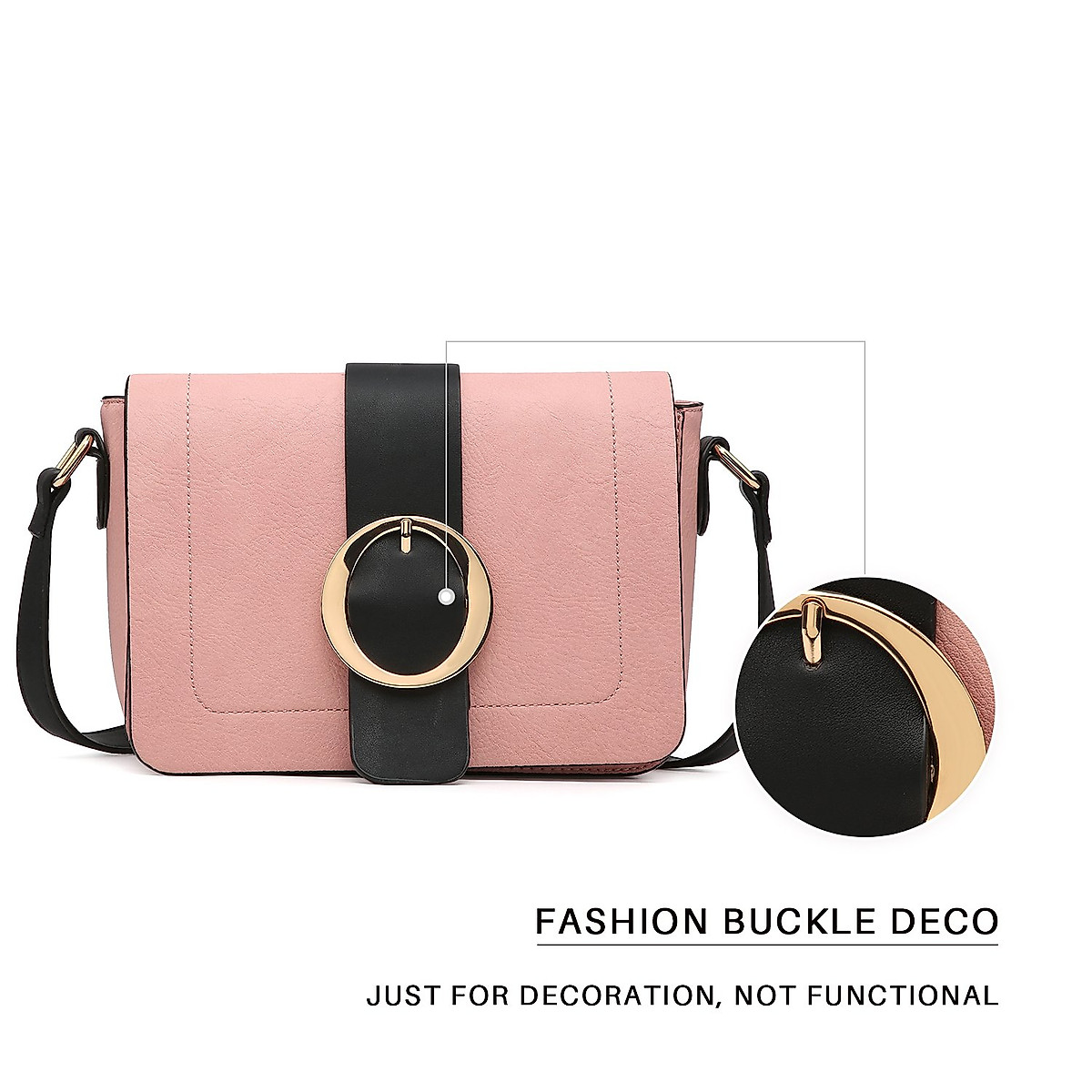 Women Vegan Leather Crossbody Shoulder Bags Designer Fashion Purses Structured Messenger Bags