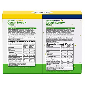 Zarbee's Kids Cough + Mucus Syrup Day/Night Value Pack for Children 2-6, Mixed Berry Flavor, 3x4Fl Oz