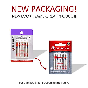 SINGER 04736 Sewing Machine Needles, 5-Pack, 90/14