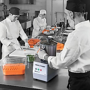 Robot Coupe BLIXER 4 Blixer Vertical Commercial High Speed Blender/Mixer, 4.5-Quart Stainless Steel Batch Bowl, 1 Speed, Stainless Steel, 120 Vol, 1-1/2 hp