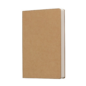 Kraft Cover Blank 100g Full Wood Paper Sketch Book - 112 Sheets / 224 Pages - 140 Millimeters by 210 Millimeters - 350gsm Kraft Paper Cover