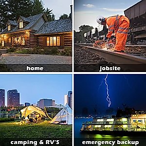 AIVOLT 4200 Watt Open Frame Quiet Inverter Generator - Gas Powered Portable Generator with CO Sensor for Home Camping RV Ready, 50 State Approved