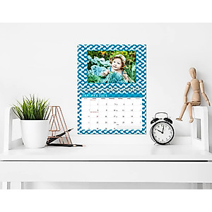 2024 Photo Frame Wall Spiral-bound Calendar (Add Your Own Photos) - 12 Months Desktop/Wall Calendar/Planner - (Geometrics Edition #004)