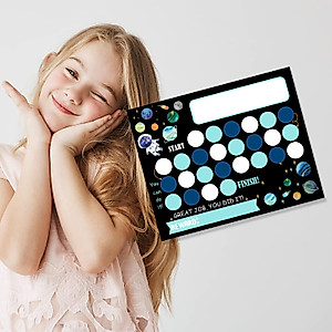 Astronaut Chore Chart for Kids，Magnetic Reward Chart for Kids Behavior, Good Responsibility Chart, Chore Chart for One Child - 8 x 10 inch