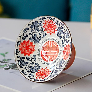 Kichvoe Footed Fruit Bowl Ceramic Fruit Bowl Footed Decorative Fruit Holder Dessert Display Stand Food Snack Storage Tray for Home Kitchen Counter Ceramic Fruit Plate