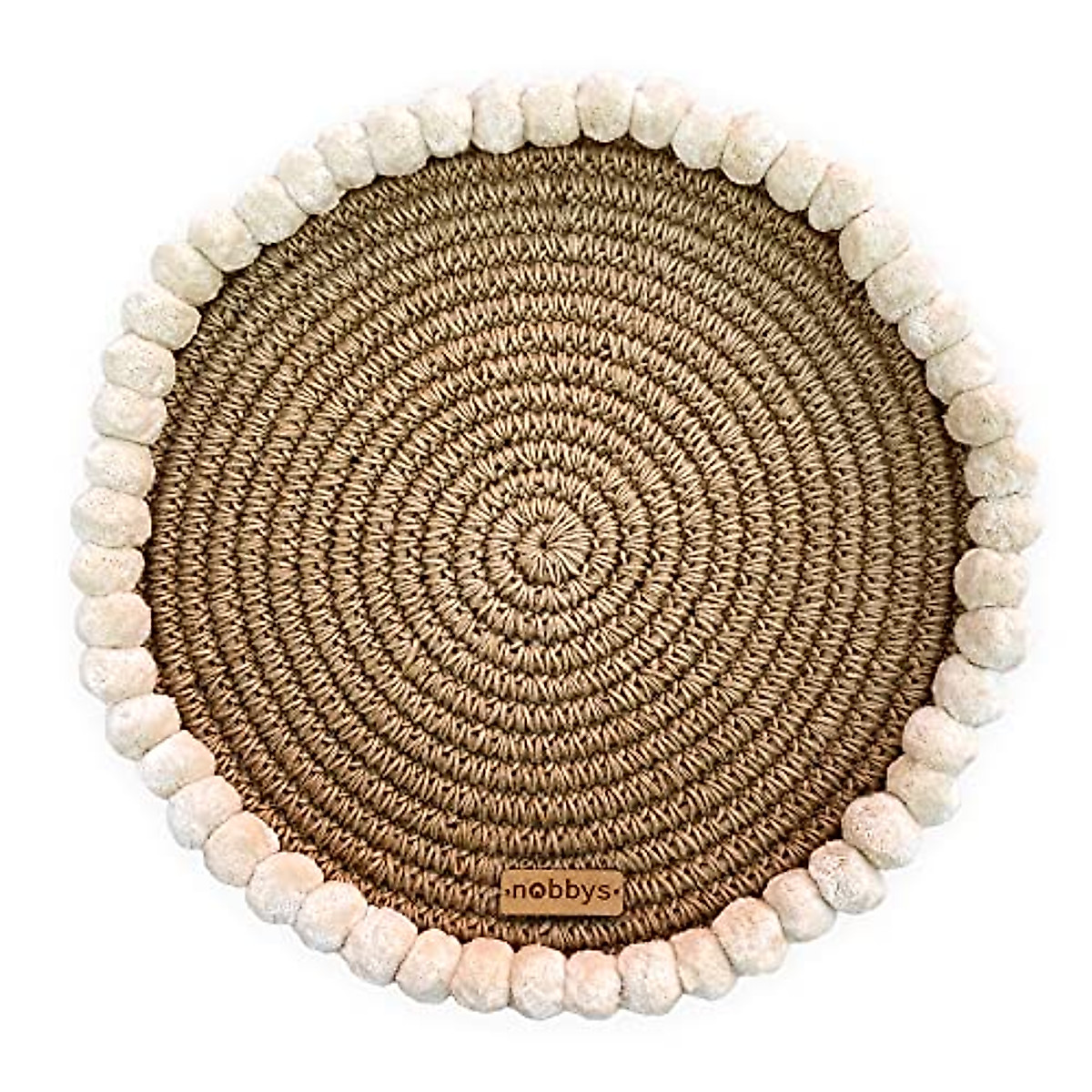 Nobbys Jute Crochet Round Placemat (Pack of 4)