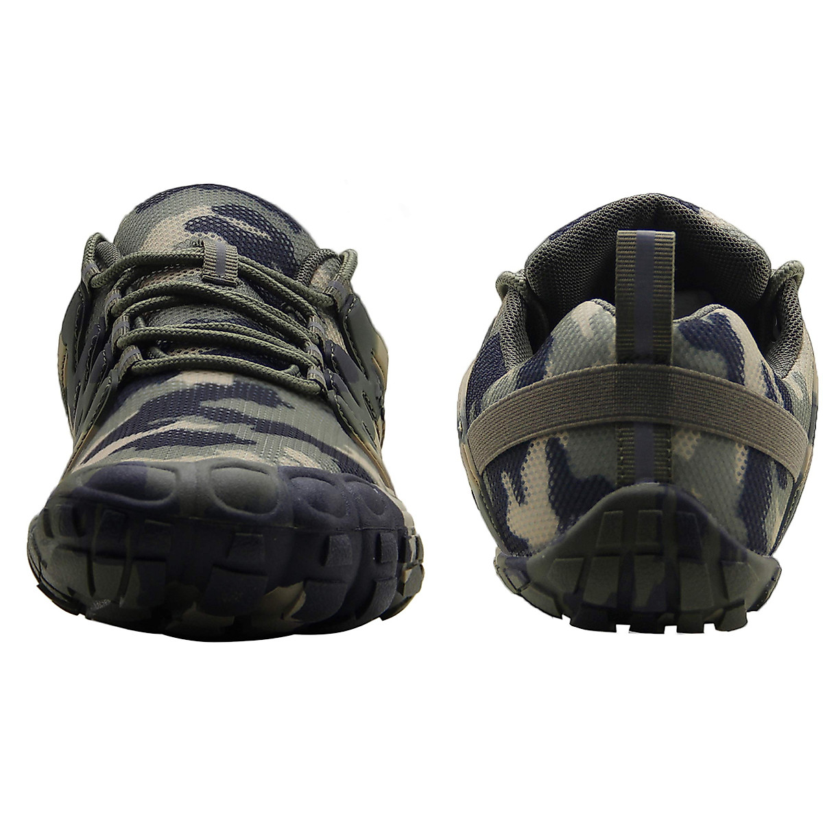 Barefoot Shoes Men Workout Running Cross Training Five Fingers Minimalist Running Zero Drop Wide Width Toe Box Trail Runners Camouflage Shoe Size 10 Camo Green