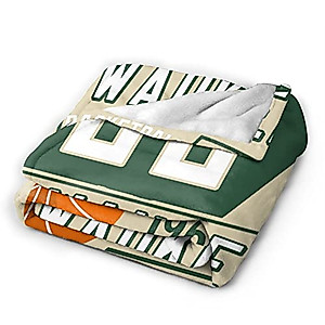 Custom Throw Blankets for Bed Personalized Basketball City Fans Gift Winter Summer Fleece Blanket Name and Number, 30"x40", 50"x60"
