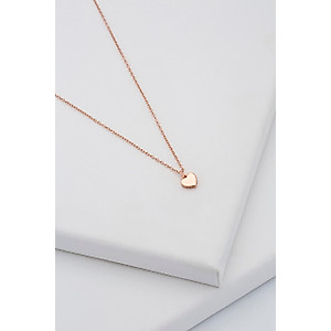 Ted Baker London Hara Tiny Heart Pendant Necklace for Women (Rose Gold Tone)