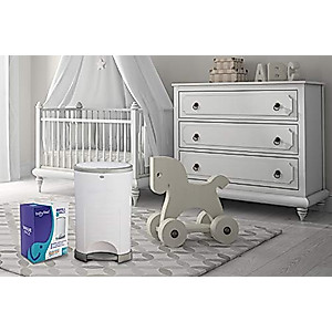 Babyfeel Refills Compatible with DEKOR PLUS Diaper Pails | 8 Pack | Exclusive 30% Extra Thickness | Diaper Pail Refills with Powerful Odor Elimination | Fresh Powder Scent | Holds up to 4640 Diapers