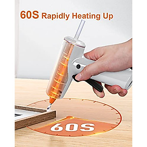 akolik 50W Mini Hot Glue Gun, Anti-Drip Fast Preheating Mini Glue Gun Kit with 30 PCS Glue Sticks for DIY, Arts & Craft, Home Repairs, and Decorations 50W