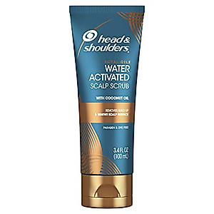Head & Shoulders Royal Oils Water Activated Scalp Scrub With Coconut Oil Dye Free, 3.4 Fl Oz