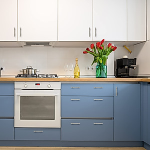 Ravinte 25 Pack | 6'' Cabinet Pulls Brushed Nickel Stainless Steel Kitchen Drawer Pulls Cabinet Handles 6”Length, 3-3/4” Hole Center with Mounting Template