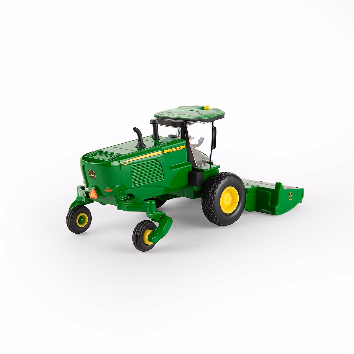 ERTL John Deere W260 Windrower Tractor Toy Replica - 1:64 Scale - Die-Cast Metal and Durable Plastic - Collectible Farm Toys - Ages 3 Years and Up, Green