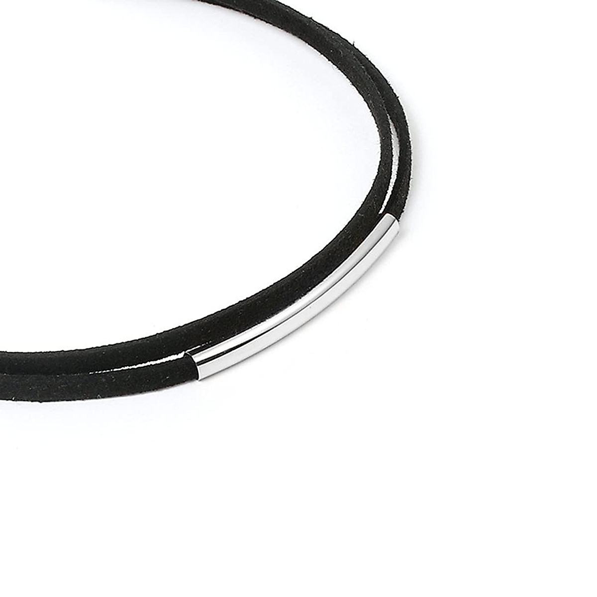 Shegirl Black Collar Necklace Velvet Choker Necklaces Fashion Punk Jewelry for Women (Silver)