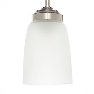 Hampton Bay 1-Light Brushed Nickel Mini Pendant