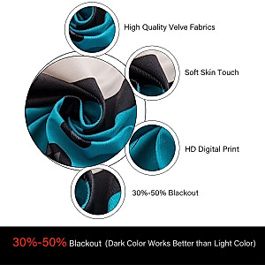 Video Games Door Curtain 60" Wx80 L Pink Headset Gamepad Window Treatments Home Decor Modern Gamer Room Curtains for Couch Living Room Bedroom